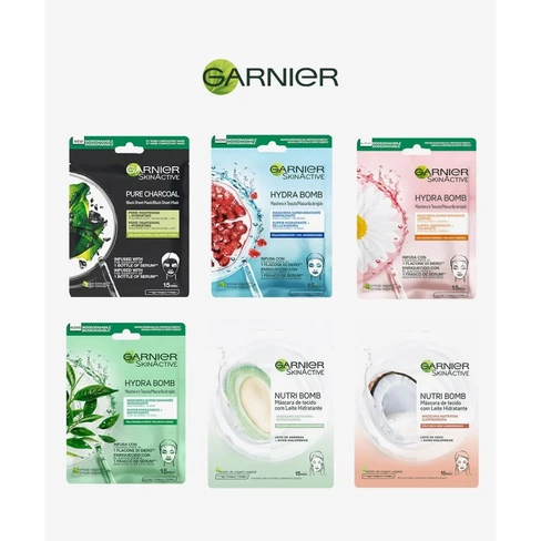 Garnier Skin Active Tissue Face Masks SweetCare United States