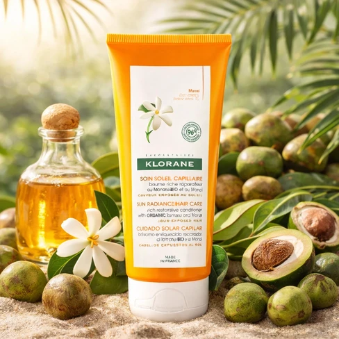 Klorane Sun Radiance Hair Conditioner Tamanu Bio and Monoi SweetCare ...