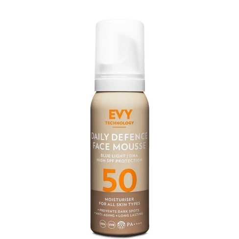 Evy Technology Daily Defense Face Mousse SPF50 Blue Light/DNA High SPF ...