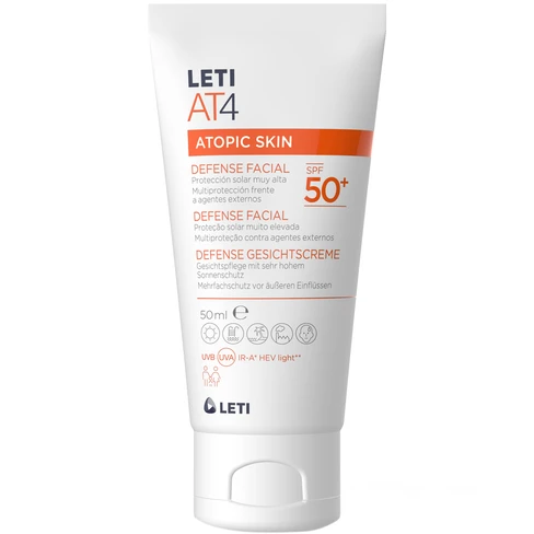 Leti Letiat4 Atopic Skin Defense Creme de Rosto SPF50 + - SweetCare ...