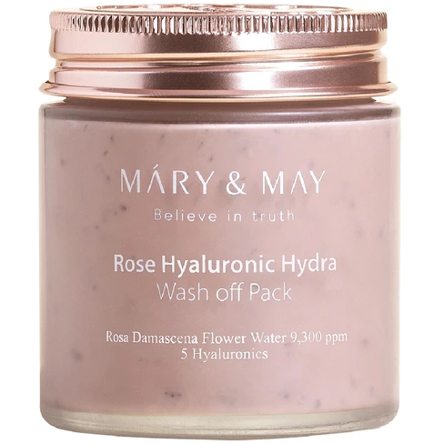 Máry & May Rose Hyaluronic Hydra Wash Off Pack - Creamy Clay Mask ...