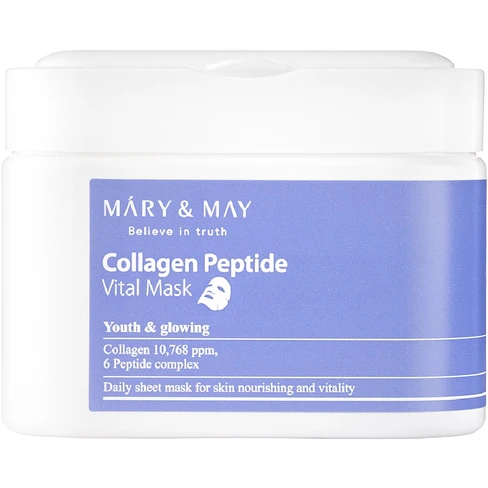 Máry & May Collagen Peptide Vital Mask Pack - Anti Aging Tissue Masks ...