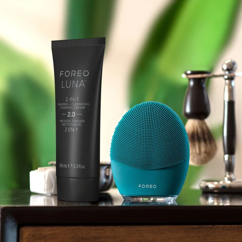 Foreo LUNA 4 Men 2-in-1 Face & Beard Cleanse with Firming Massage ...
