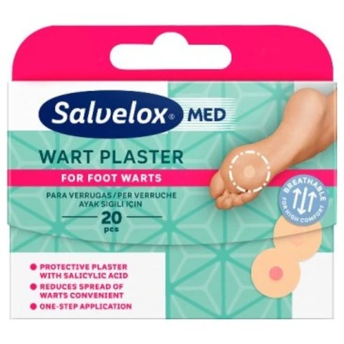 Salvelox Wart Plaster for Foot Warts Protective Plaster SweetCare ...