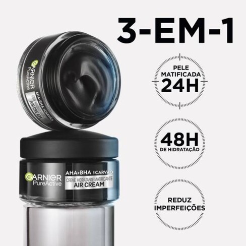 Garnier Pure Active Air Cream Creme Hidratante Matificante com AHA ...