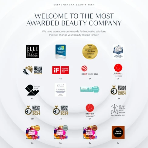 Geske Microneedle Face and Body Roller 8 in 1 SmartAppGuided SweetCare ...