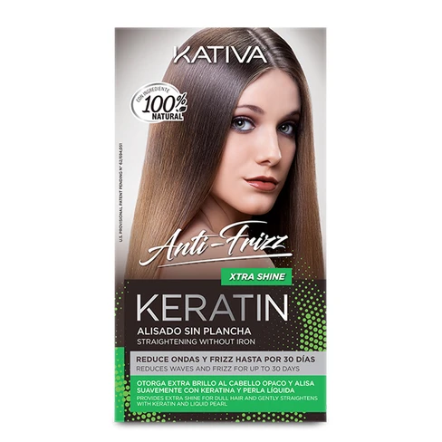 Kativa Anti Frizz Keratin Straightening without Iron Xtra Shine ...