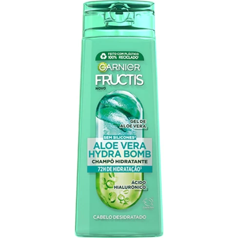 Garnier Fructis Aloe Vera Hydra Bomb Shampoo 72H of Hydration SweetCare ...
