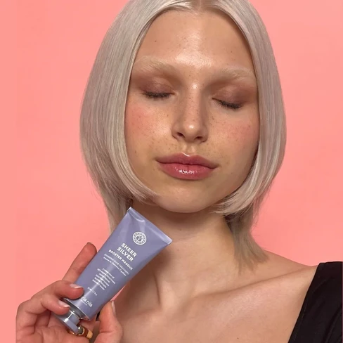 Maria Nila Sheer Silver Booster Masque for Blonde and Grey Hair ...