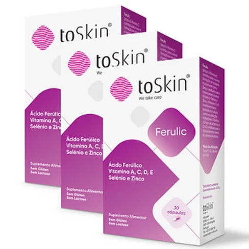 ToSkin Ferulic Antioxidante Suplemento Alimentar - SweetCare Portugal
