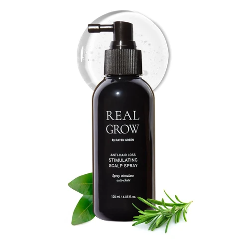 Rated Green Real Grow Anti Hair Loss Stimulating Scalp Spray - Thinning ...