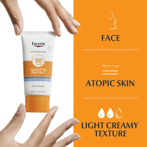 Eucerin Sun Protection Sensitive Protect SPF50+ Sun Cream Sensitive ...
