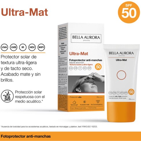 Bella Aurora Fotoprotector Ultra-Mat for Dark Spots SweetCare Kazakhstan