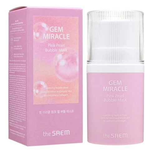 The Saem Gem Miracle Pink Pearl Bubble Mask Cleansing Mask SweetCare Tonga