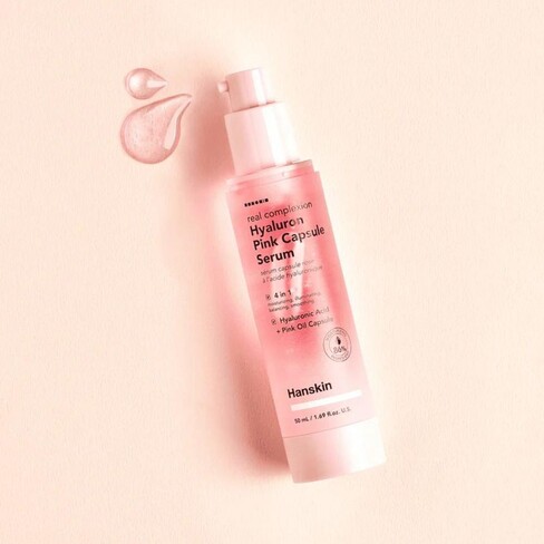 Hanskin Real Complexion Hyaluron Pink Capsule Serum Intense Hydration ...