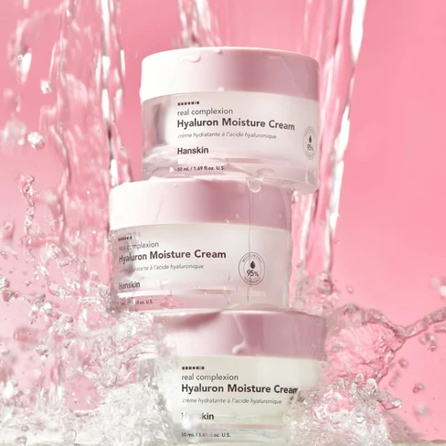 Hanskin Real Complexion Hyaluron Moisture Cream Intense Hydration ...
