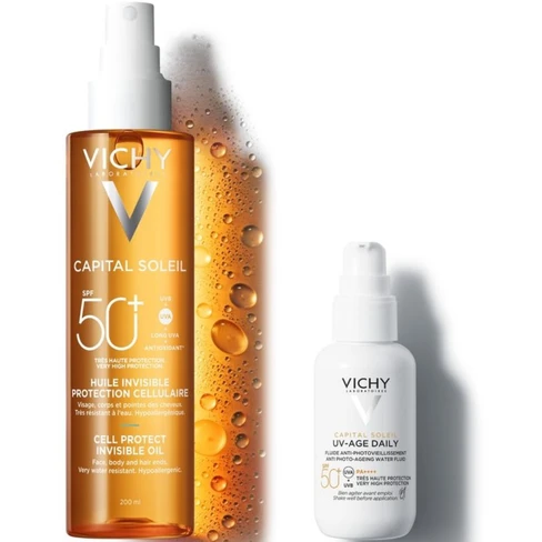 Vichy Capital Soleil Cell Protect Invisible Oil High Sun Protection ...