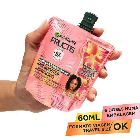 Garnier Fructis Hair Booster Amino Acid Anti-Frizz Treatment SweetCare ...