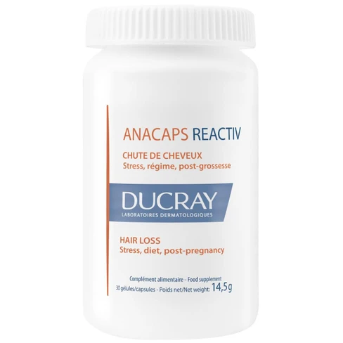 Ducray Anacaps Reactiv Food Suplement for Reactional Hair Loss ...