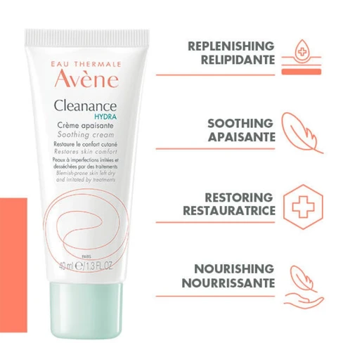 Avène Cleanance Hydra Crema Reestructurante para Tratamientos Antiacné ...