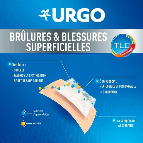 Urgo Burns and Superficial Wounds Sterile Dressings SweetCare Albania