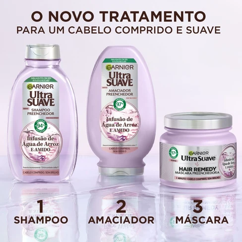 Garnier Ultra Suave Rice Water Infusion Filling Conditioner for Long ...