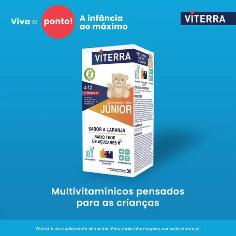 Viterra Junior Suplemento Mutivitaminico 4-12 Anos SweetCare Portugal