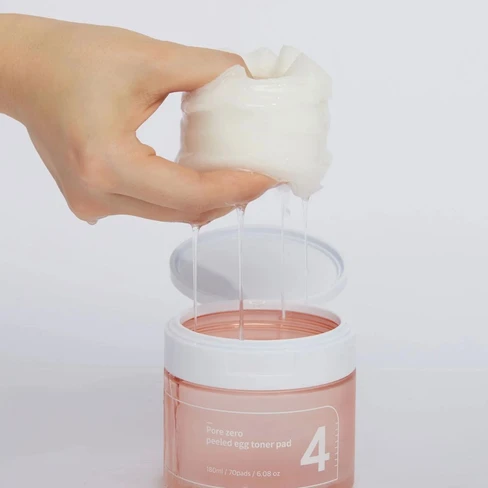 No.4 Pore Zero Peeled Egg Toner Pad Gentle Exfoliation - Numbuzin | Buy ...