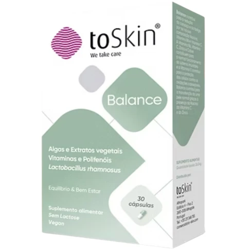 ToSkin Balance Suplemento Alimentar Bem Estar e Equilíbrio - SweetCare ...