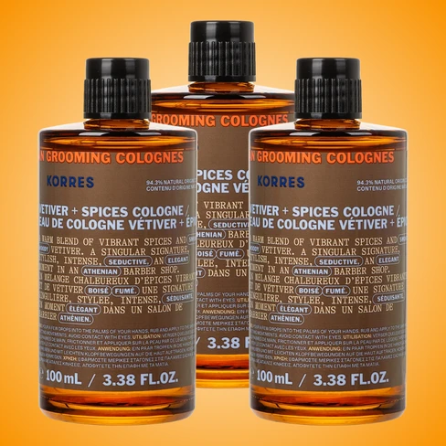 Korres Athenian Grooming Vetiver and Spices Eau de Cologne - SweetCare ...