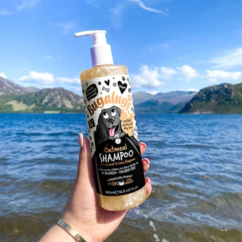 Bugalugs Oatmeal Shampoo de Aveia para Cão com Fragrância de Coco e ...