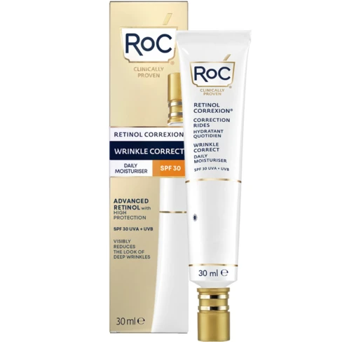 Roc Retinol Correxion Wrinkle Correct Hidratante SPF30 - SweetCare Portugal