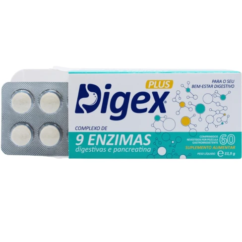 Digex Plus Suplemento Alimentar com Enzimas Digestivas - SweetCare Portugal
