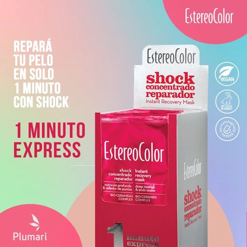 EstereoColor Shock 1 Minute Express Máscara de Recuperação Instantânea ...