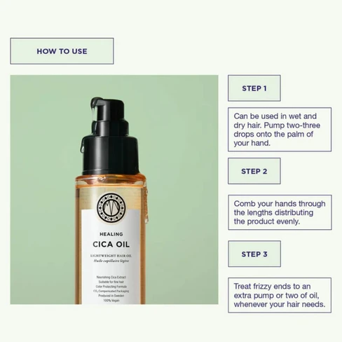 Maria Nila 头部和头发愈合西卡油，轻盈滋养 - SweetCare China