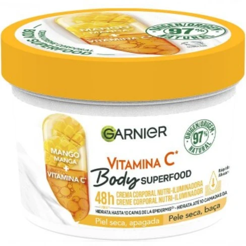 Garnier Body Superfood Creme Corporal Manga + Vitamina C - SweetCare Brasil