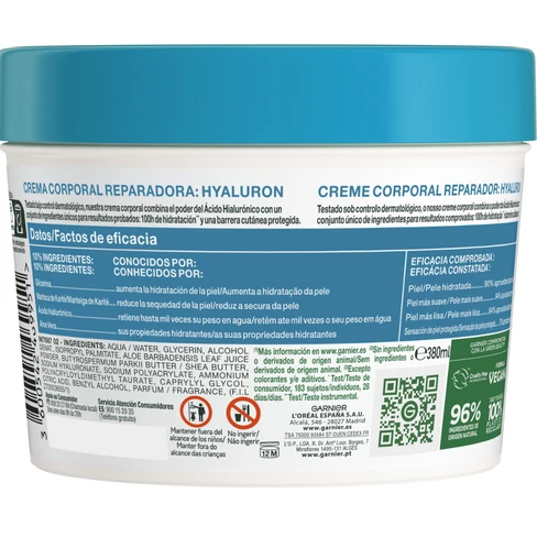 Garnier Hyaluron Creme Corporal Reparador - SweetCare Brasil