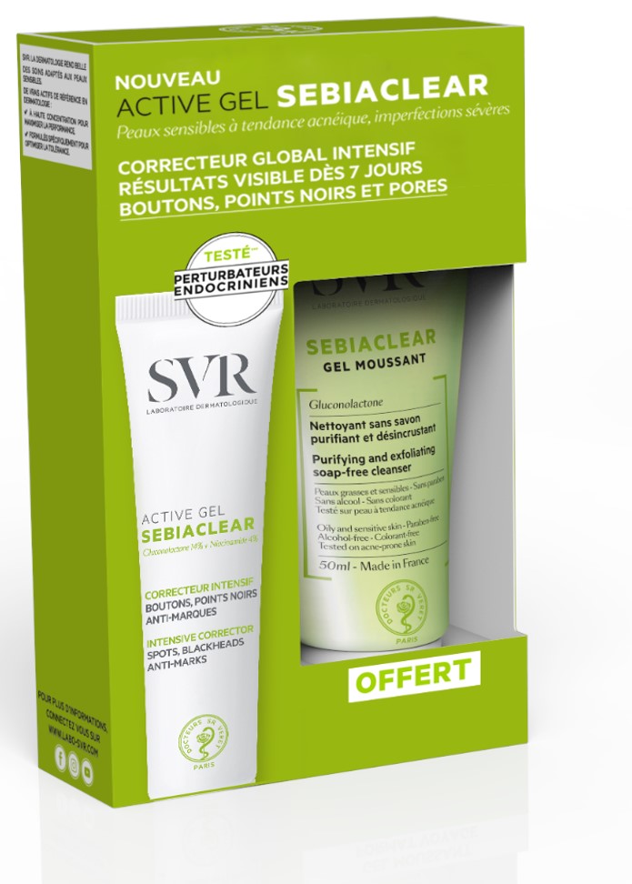 SVR Sebiaclear active anti-acne, pontos negros, marcas e excesso de sebo
