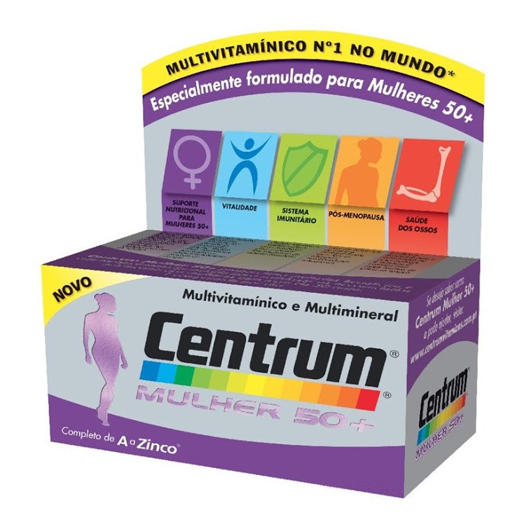 Centrum Mulher 50+ suplemento multivitamínico com minerais