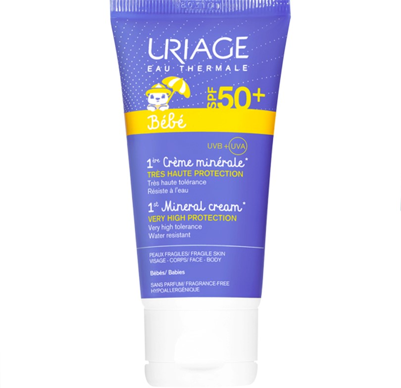 Uriage 1ère creme mineral spf50+ para bebé - poupe até 16%