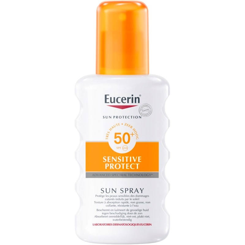 Eucerin Sun Protection Sensitive Protect SPF50+ Sun Body Spray ...