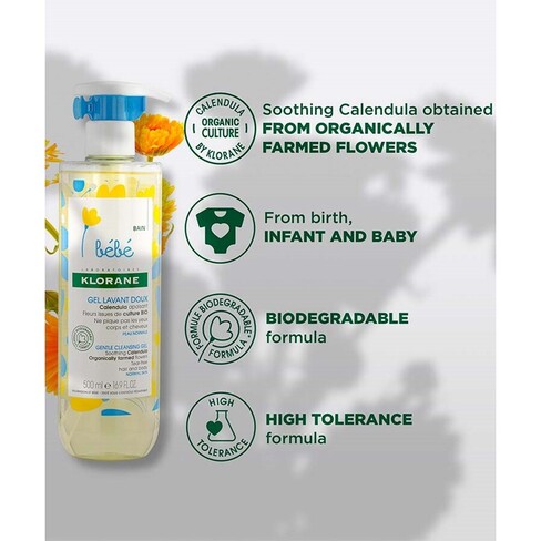 Klorane Baby Soothing Cleansing Gel SweetCare United States