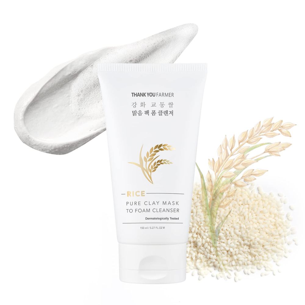 Thank you Farmer Rice Pure Clay Mask to Foam Cleanser SweetCare Kiribati