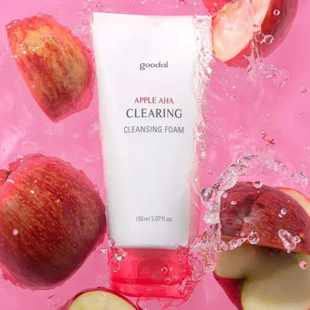 Goodal Apple AHA Clearing Cleansing Foam - Limpeza suave para todos os ...