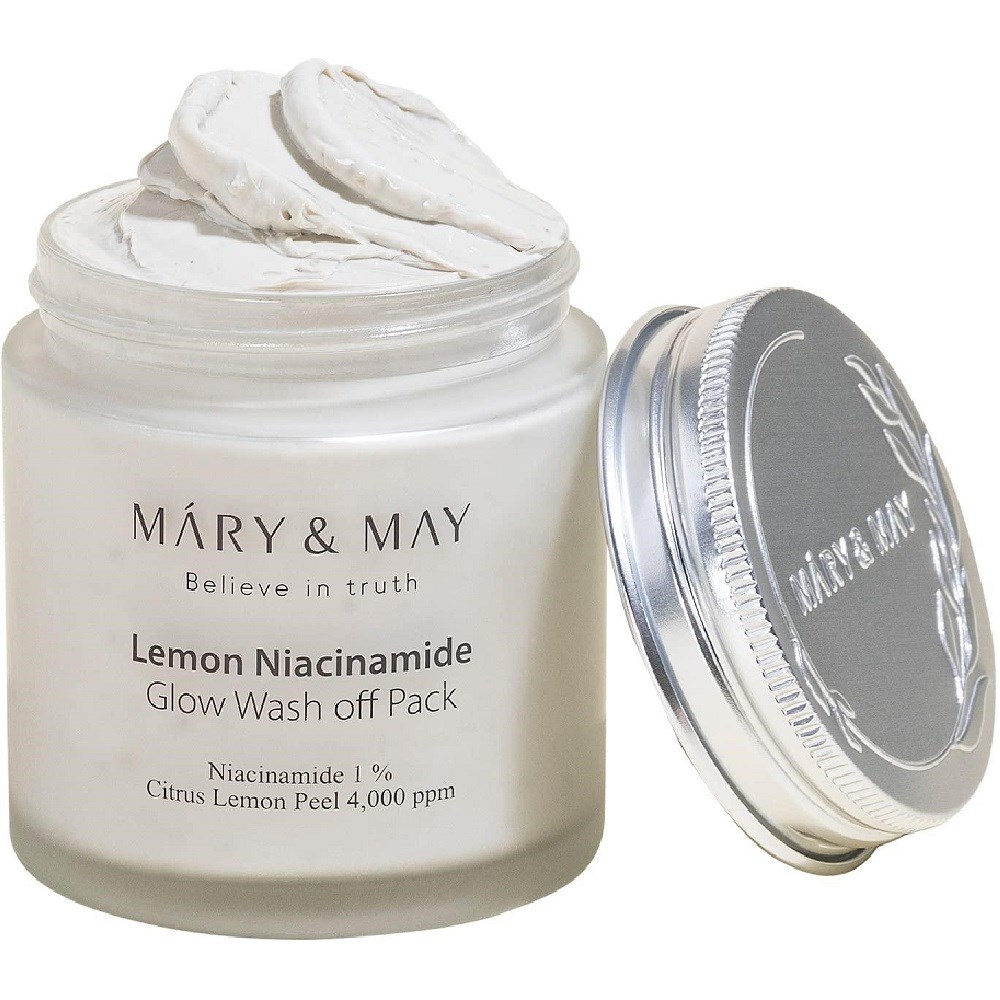 Máry & May Lemon Niacinamide Glow Wash Off Pack - Creamy Clay Mask ...