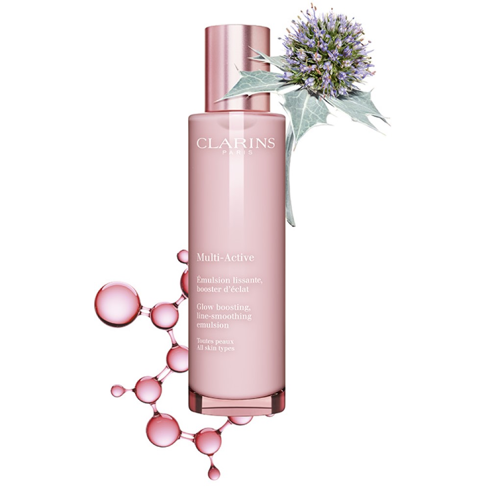 Clarins Multi-Active Glow Boosting, Line-Smoothing Emulsion All Skin ...