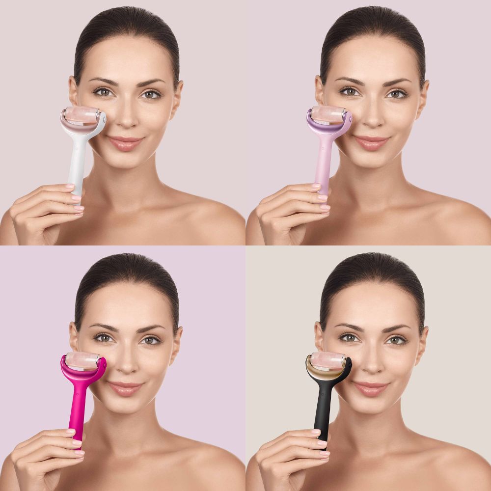 Geske MicroNeedle Face and Body Roller 9 in 1 SmartAppGuided SweetCare ...