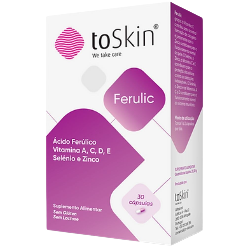 ToSkin Ferulic Antioxidante Suplemento Alimentar SweetCare Portugal