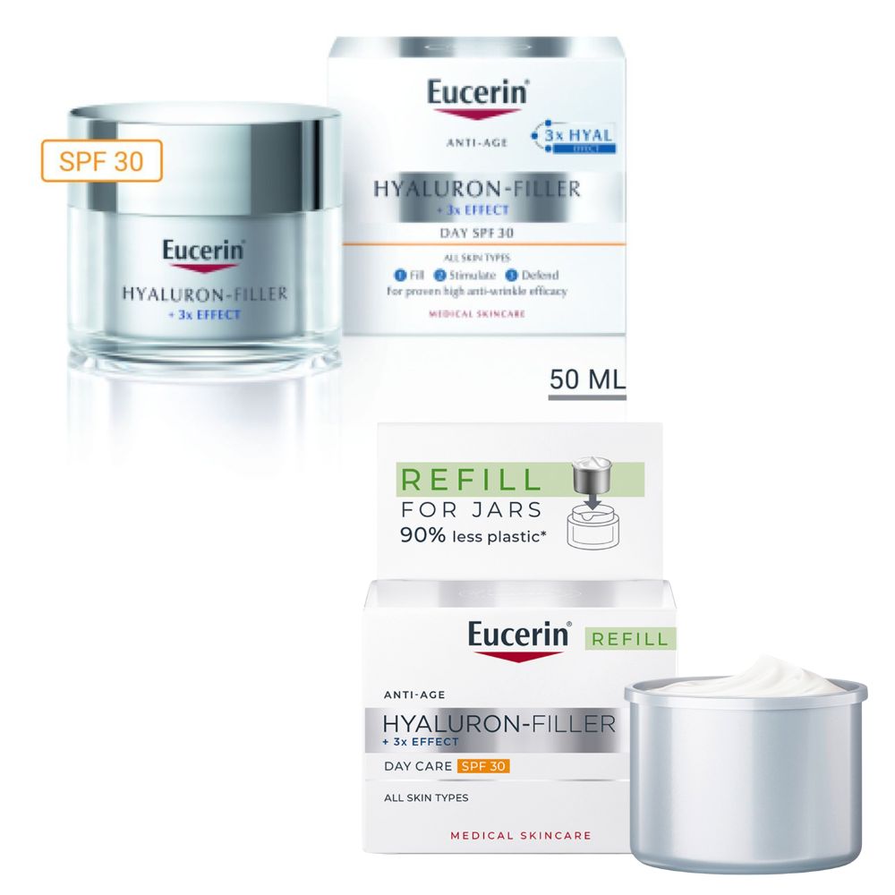 Eucerin Hyaluron-Filler 3x Effect Day Cream SPF30 SweetCare Latvia