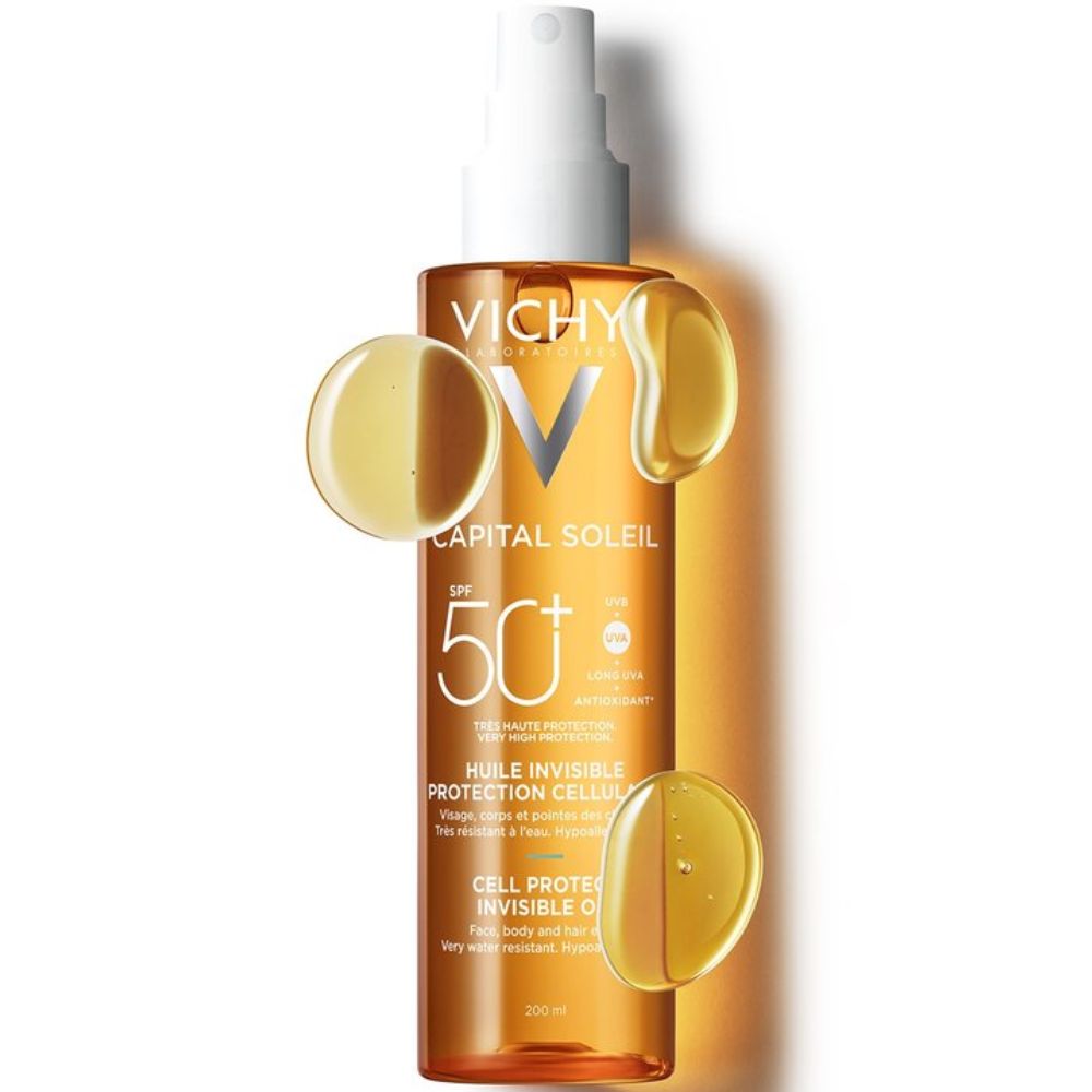 Vichy Capital Soleil Cell Protect Invisible Oil High Sun Protection ...